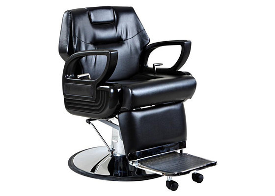 Custom All Purpose Salon Barber Chair 38" Height For Man , Pu Leather Materials supplier