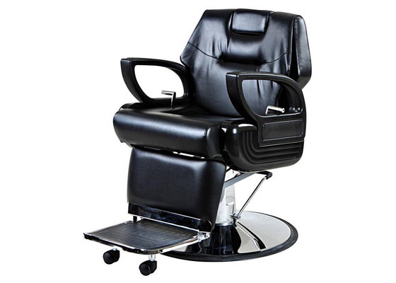 Custom All Purpose Salon Barber Chair 38" Height For Man , Pu Leather Materials supplier