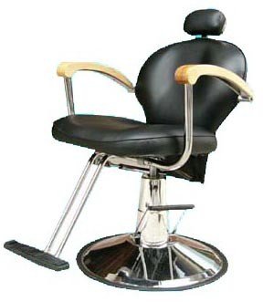 Professional Reclining Salon Barber Chair Classic Style For Hair Shop , Dark Brown supplier
