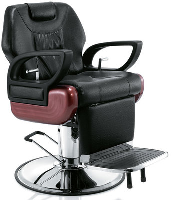 Antique Man Salon Barber Chair Furniture Comfortable With Round Base , OEM Service supplier