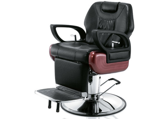 Antique Man Salon Barber Chair Furniture Comfortable With Round Base , OEM Service supplier