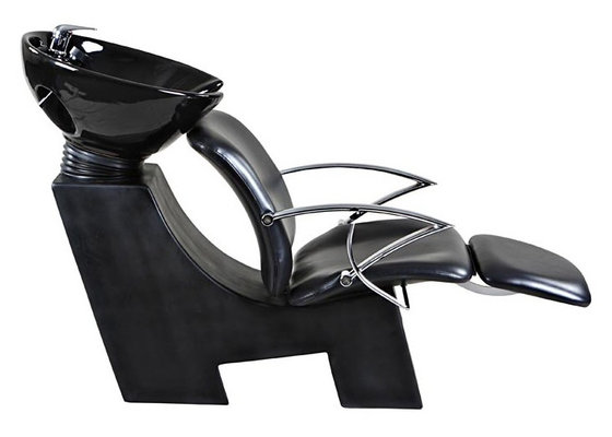 21 " Width Salon Shampoo Bowls And Chairs With Chrome Steel Armrest WT-8266 supplier