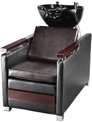 Custom Royal Backwash Shampoo Unit Solid Wood Armrest With Arm To Arm supplier