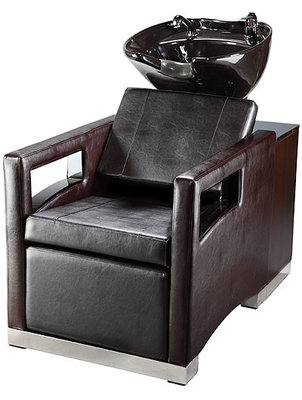 Luxury Salon Shampoo Chairs With Cushion Headrest , Electric Footrest supplier