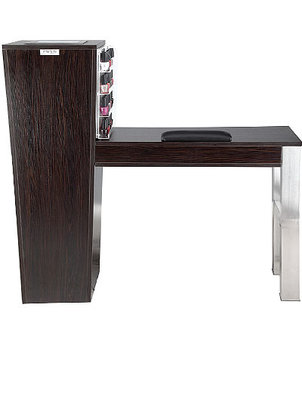 Mobile Salon Manicure Tables With Vent And Fan / Wooden Manicure Table supplier