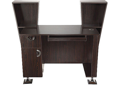 Commercial Barber Shop Reception Desk Cash Station With Acrylic Decoration supplier