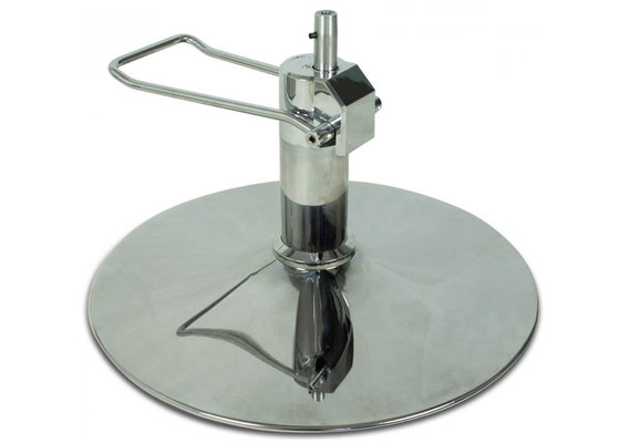 Chrome Steel Barber Chair Accessories Round Hydraulic Base With 1 Year Warranty supplier