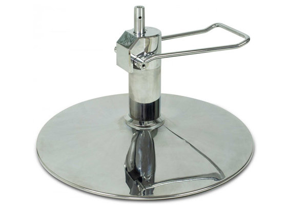 Chrome Steel Barber Chair Accessories Round Hydraulic Base With 1 Year Warranty supplier