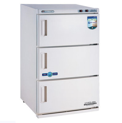 Double Hot Towel Warmer Cabinet Iron Materials 220V / 110V , 32L Capacity supplier