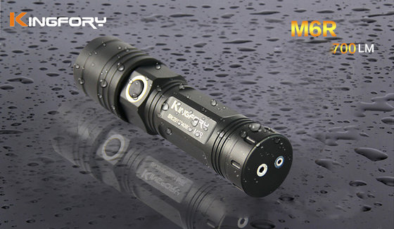 Tactical 700Lumen 3Modes 1*26650 Rechargeable XML-T6 LED Flashlight Outdoor Waterproof Torch Light
