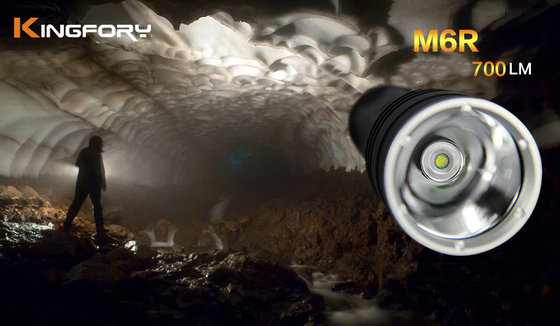 Tactical 700Lumen 3Modes 1*26650 Rechargeable XML-T6 LED Flashlight Outdoor Waterproof Torch Light