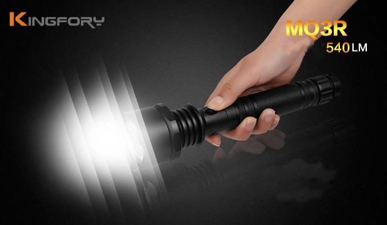 Aluminum Alloy Rechargeable 2*18650 Waterproof IP66 3*XR-E Q5 LED Tactical Flashlight Torch Light