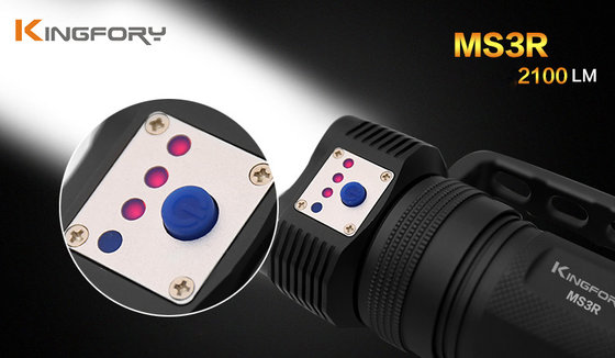 Multifunctional 3*XM-L U2 Waterproof IP66 powered by 4*18650 Rechargeable Hand-held 2100 Lumen Ultra Bright Flashlight
