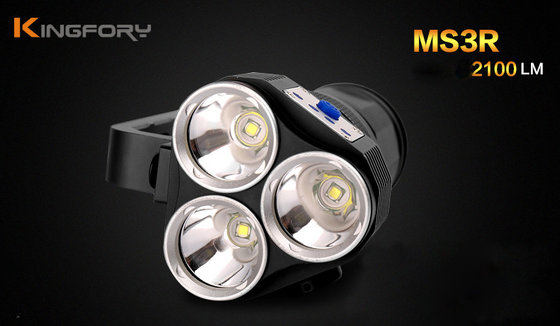 Multifunctional 3*XM-L U2 Waterproof IP66 powered by 4*18650 Rechargeable Hand-held 2100 Lumen Ultra Bright Flashlight