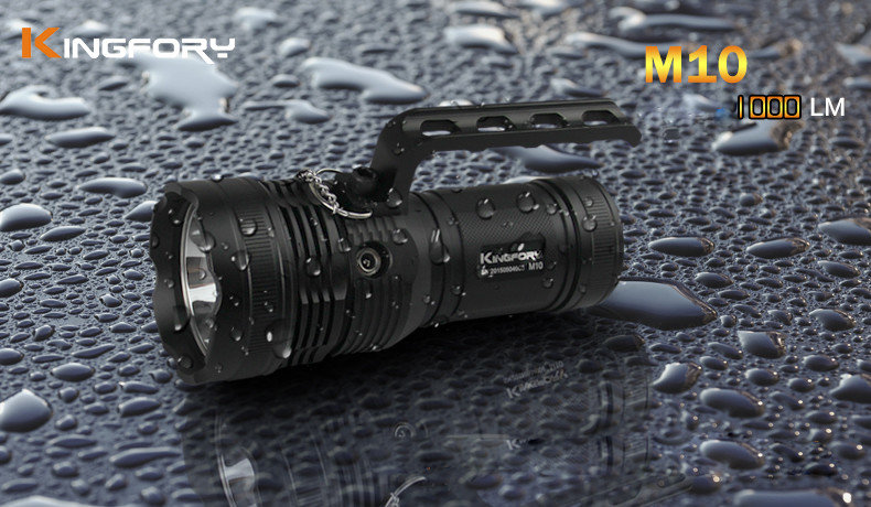 Top Quality XM-L T6 Waterproof IP66 powered by 4pcs 18650 Rechargeable Hand-held 1000 Lumen Ultra Bright Flashlight