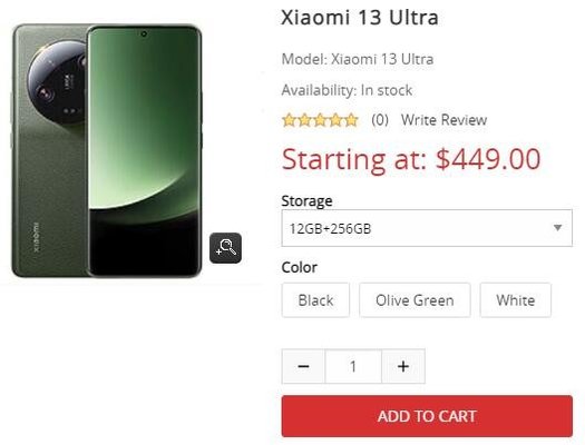 Buy Xiaomi 13 Ultra from gizsale.com