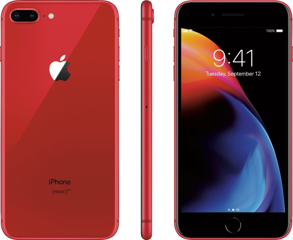 10% OFF Apple iPhone 8 Plus 64GB - PRODUCT RED - GSM + CDMA UNLOCKED BRAND NEW