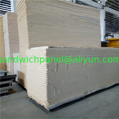 0.326mm steel sheet fireproof rock wool sandwich panel 5950 x 1150 x 50mm