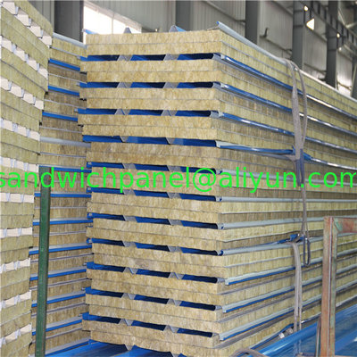 standard size insulated rock wool sandwich roof panel 5950 x 950 x 50mm