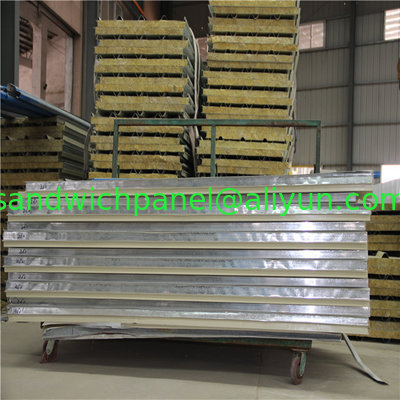 0.326mm insulated rock wool sandwich roof panel for construction site