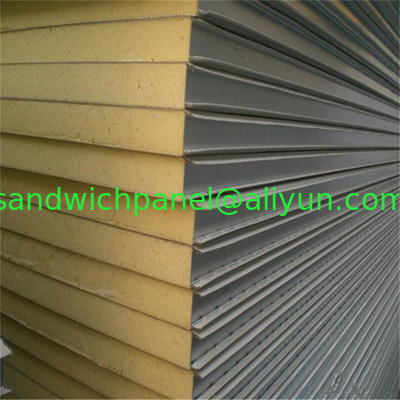 50mm 75mm insulated grey white steel sheet PU sandwich panel for cold room