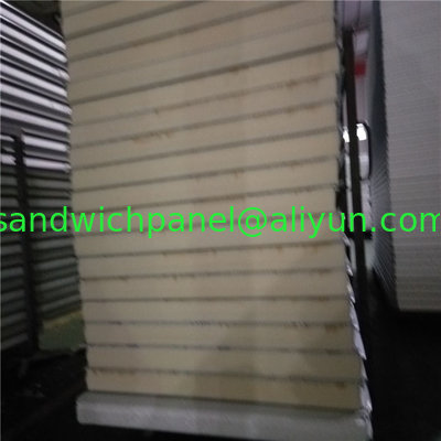 50mm 75mm insulated grey white steel sheet PU sandwich panel for cold room