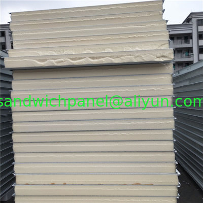 75mm color coated PU sandwich panel 5950 x 1150mm for prefabricated house