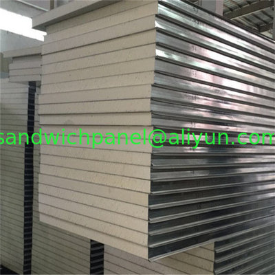 lightweight energy saving grey white PU sandwich panel 5000 x 1150 x 50 x 0.326mm
