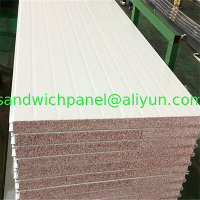 beautiful apperance metal surface 50mm insulated TPS sandwich wall panel