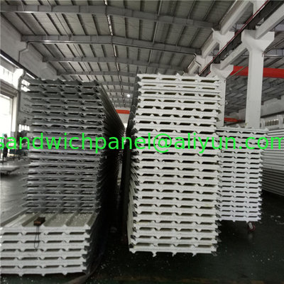 0.426mm single steel 30mm eps sandwich roof panel with silver paper for warehouse