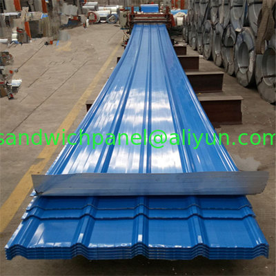 0.426mm blue color single steel 840mm corrugated roofing sheets 5 meters for factory