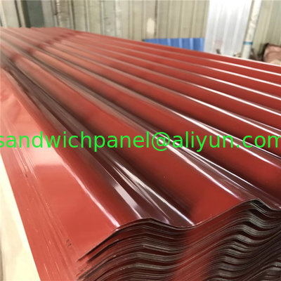 HF-003 bordeaux color corrugated roofing sheet with the thickness 0.15-1.2mm