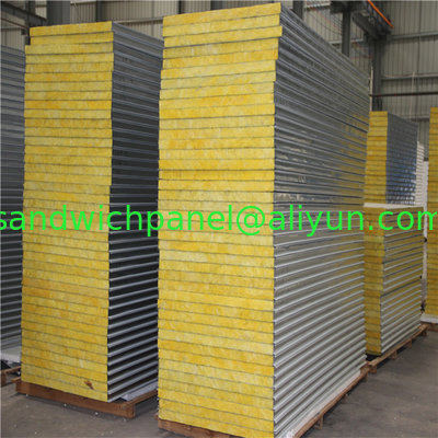 light weight easy installation prefabricated house 50mm insulation glass wool sandwich boards