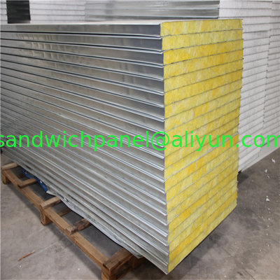 prefabricated building material 50mm glass wool cold room sandwich panel
