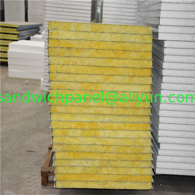 prefabricated building material 50mm glass wool cold room sandwich panel