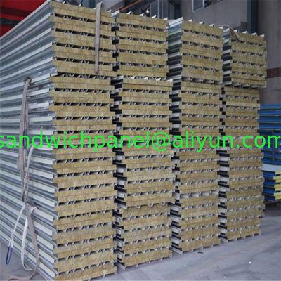 A grade fire rating ivory white double steel roof sandwich panel for labor camp