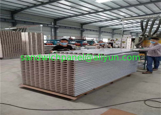 Huamei brand 0.426mm steel sheet 50mm mgo sandwich panel used for wall panel