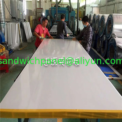 50mm hollow core MGO exterior wall sandwich panels for hospital building
