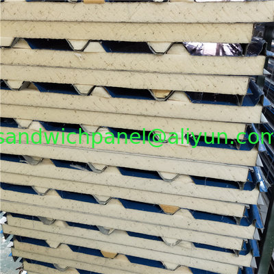 prepainted and galvanized 50mm corrugated sandwich roof panel