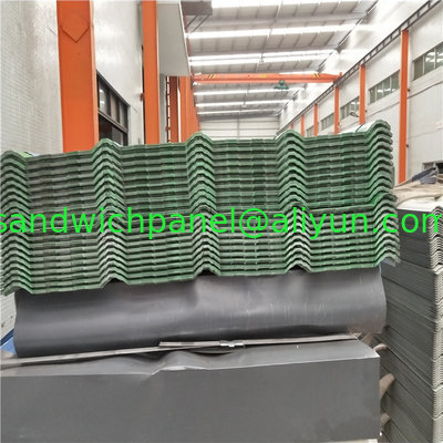 energy save green color roof sheets 840x 0.476mm for prefabricated warehouse