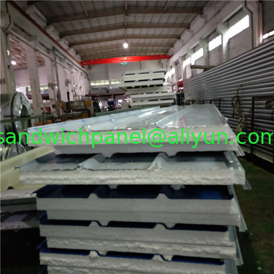 14kg stainless steel insulated eps sandwich roof panel 1050 x 75mm for tiny house