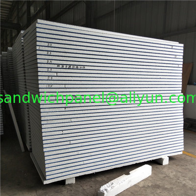 waterproof wall 50mm eps sandwich pane with 0.376mm and film both side for prefab house