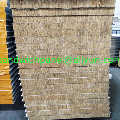 sound insulation 50mm rock wool sandwich panel cover with film for clean room