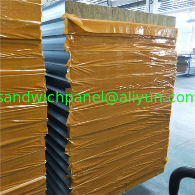 heat proof 1150mm type rock wool sandwich panel with A fire rating to  saudi arabia