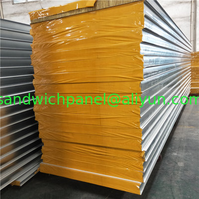 75mm double steel rock wool sandwich panel with 60minutes fire resist