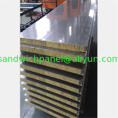 A grade fire rating stainless steel rock wool sandwich panels for wall and roof
