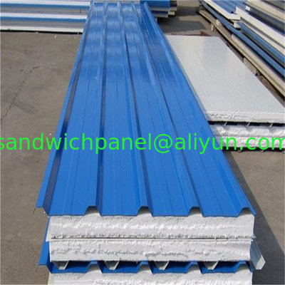 1050-100-0.426mm grey white waterproof eps sandwich roof panel for warehouse