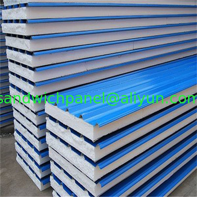 1050-100-0.426mm grey white waterproof eps sandwich roof panel for warehouse