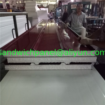eps sandwich roof panel 1050-50-0.4mm RAL3005 steel sheet up and RAL9002 down