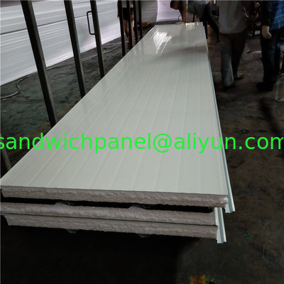 eps sandwich roof panel 1050-75-0.4mm RAL3005 steel sheet up and RAL9002 down